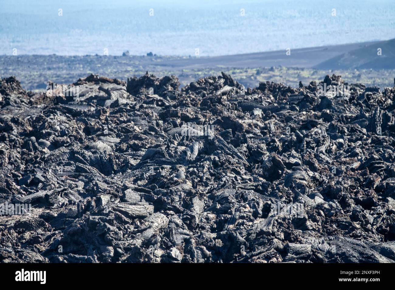 Solidified ropy pahoehoe type lava hi-res stock photography and images ...