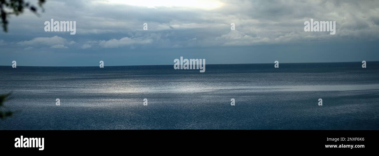 Water-plane, phreatic surface of Lake Baikal. Lake of tectonic origin ...