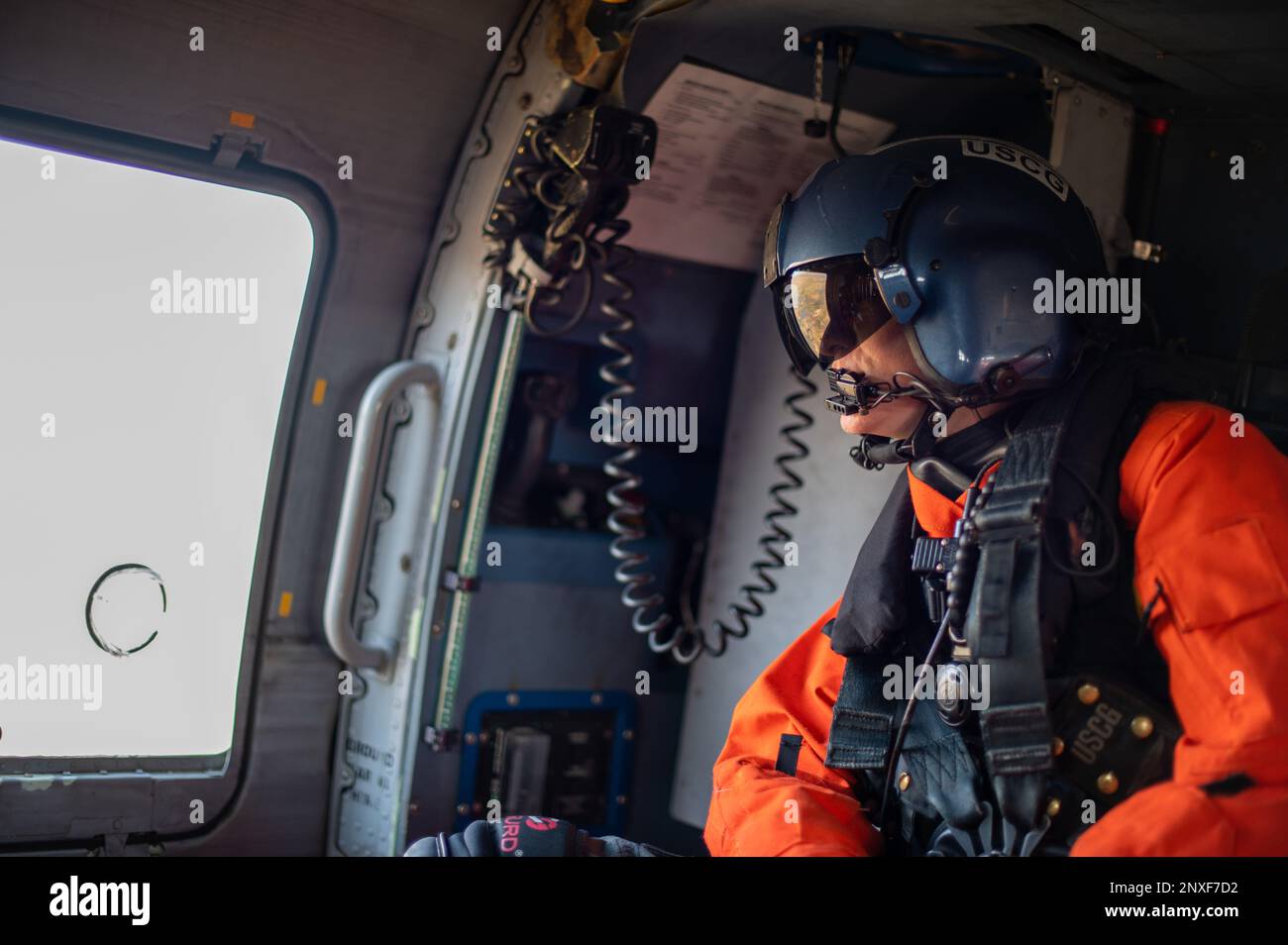 Petty Officer 2nd Class Hunter Simpson, a flight mechanic at Air ...