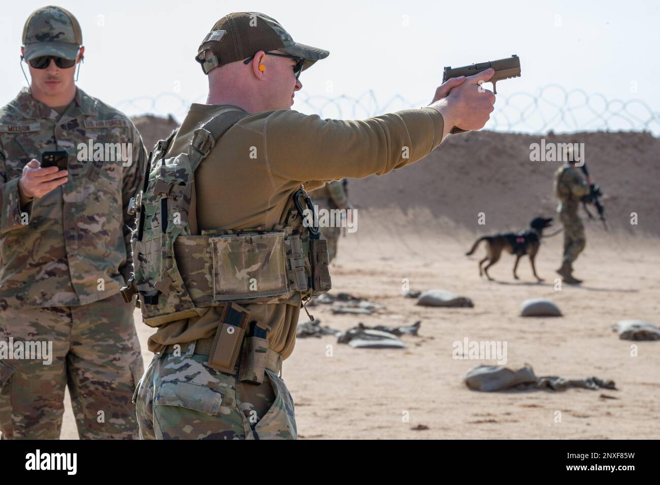 U.S. Air Force Senior Airman Daniel Davis, with the 378th with the ...
