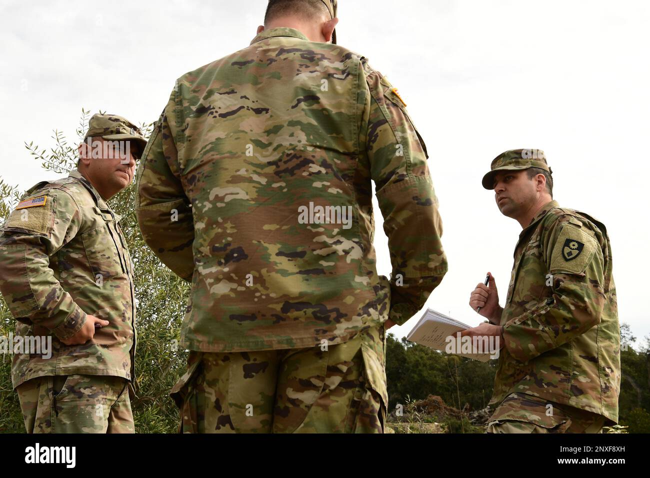 U.S. Army Maj. James Stanfield, right, and Sgt. 1st Class Horacio ...