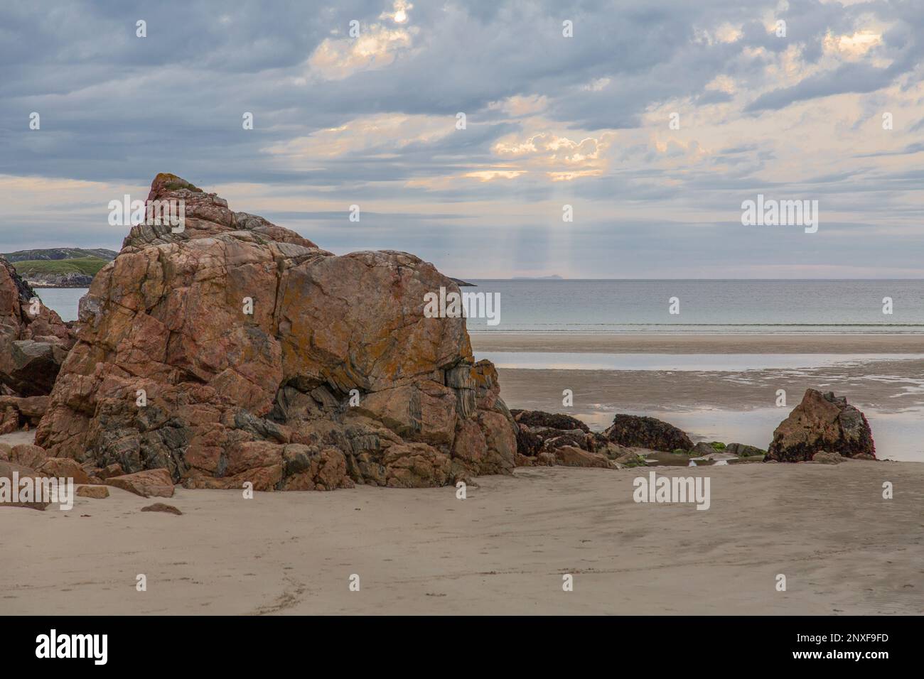 Red Rock Formation, Uig Sands, Uig, Lewis, Isle of Lewis, Hebrides ...