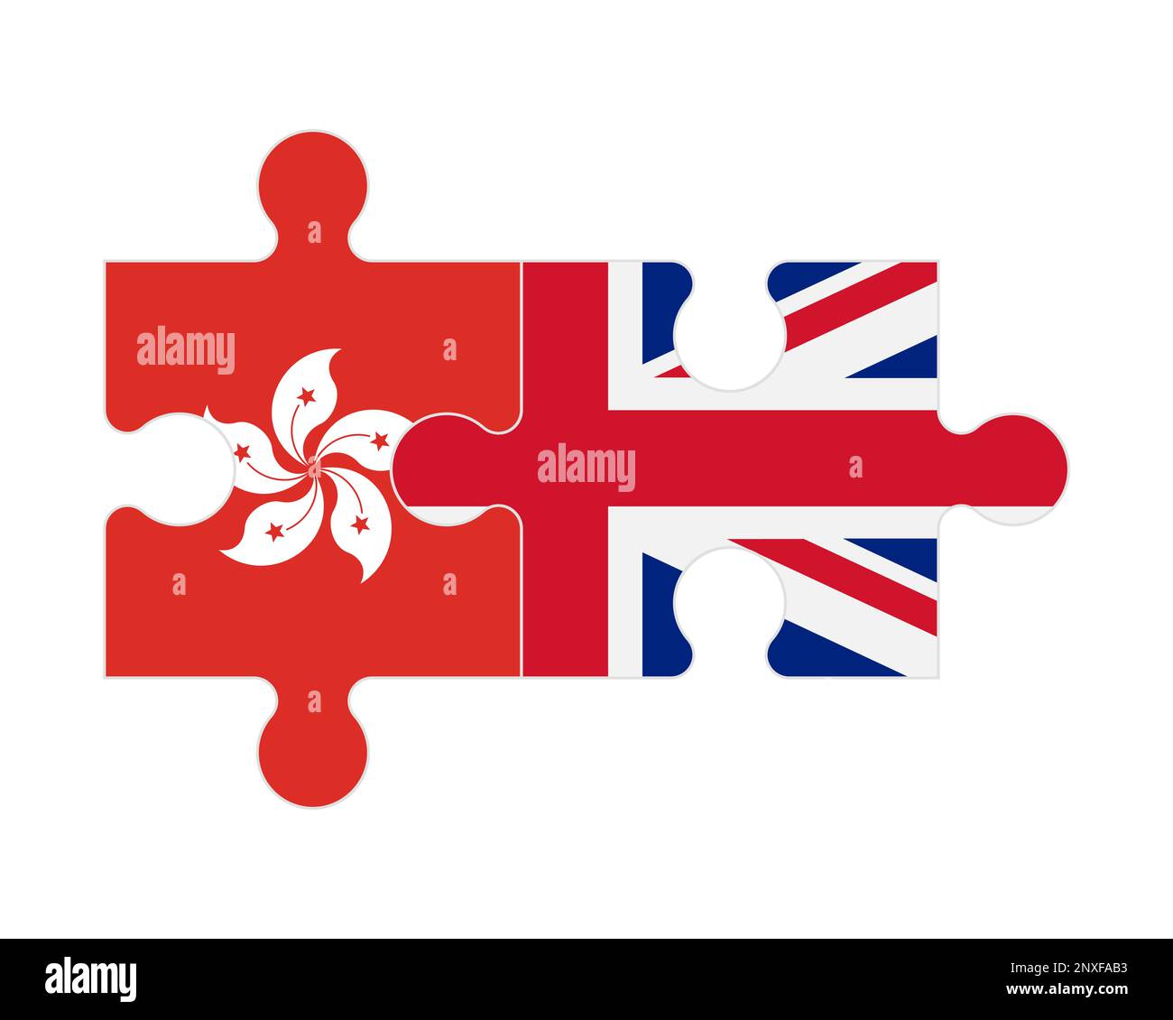Hong kong united states flag Cut Out Stock Images & Pictures - Alamy