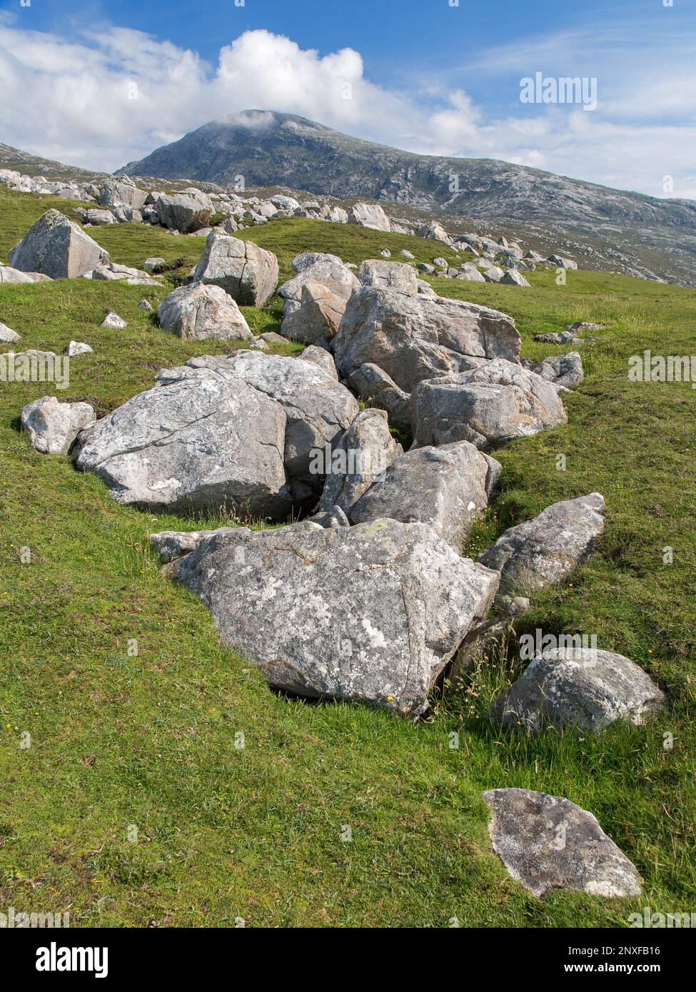 Rock Formation in the Mountains of Mealasta, Lewis, Isle of Lewis ...