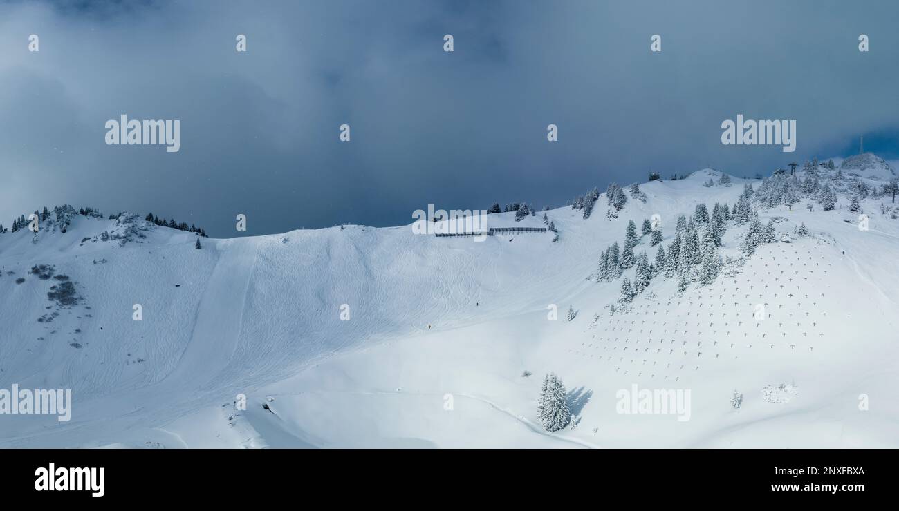 Avalanche barriers on snowy hi-res stock photography and images - Alamy