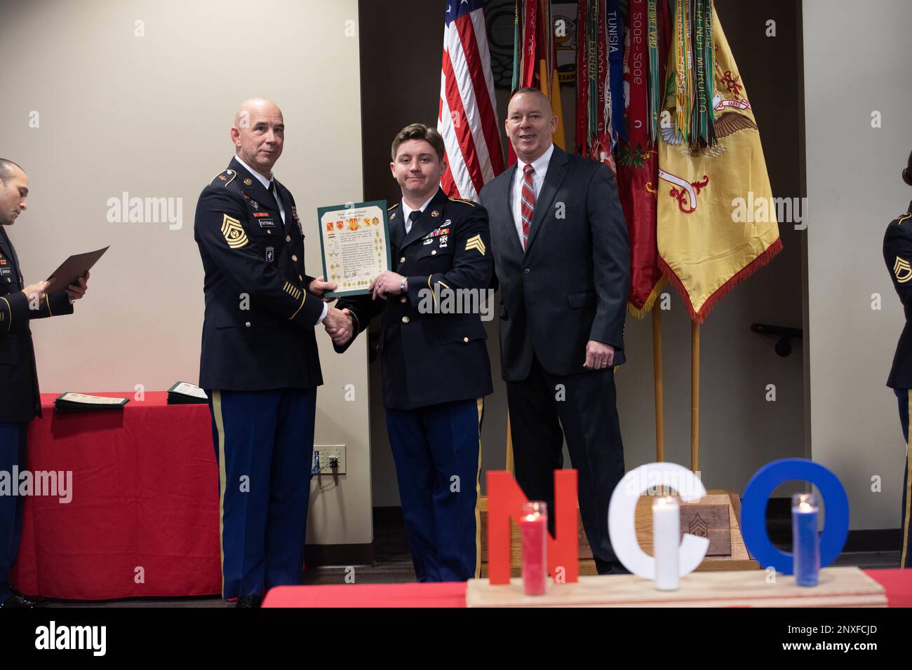 Sgt. Coy Dobie, 3rd Battalion, 321st Field Artillery Regiment, is ...