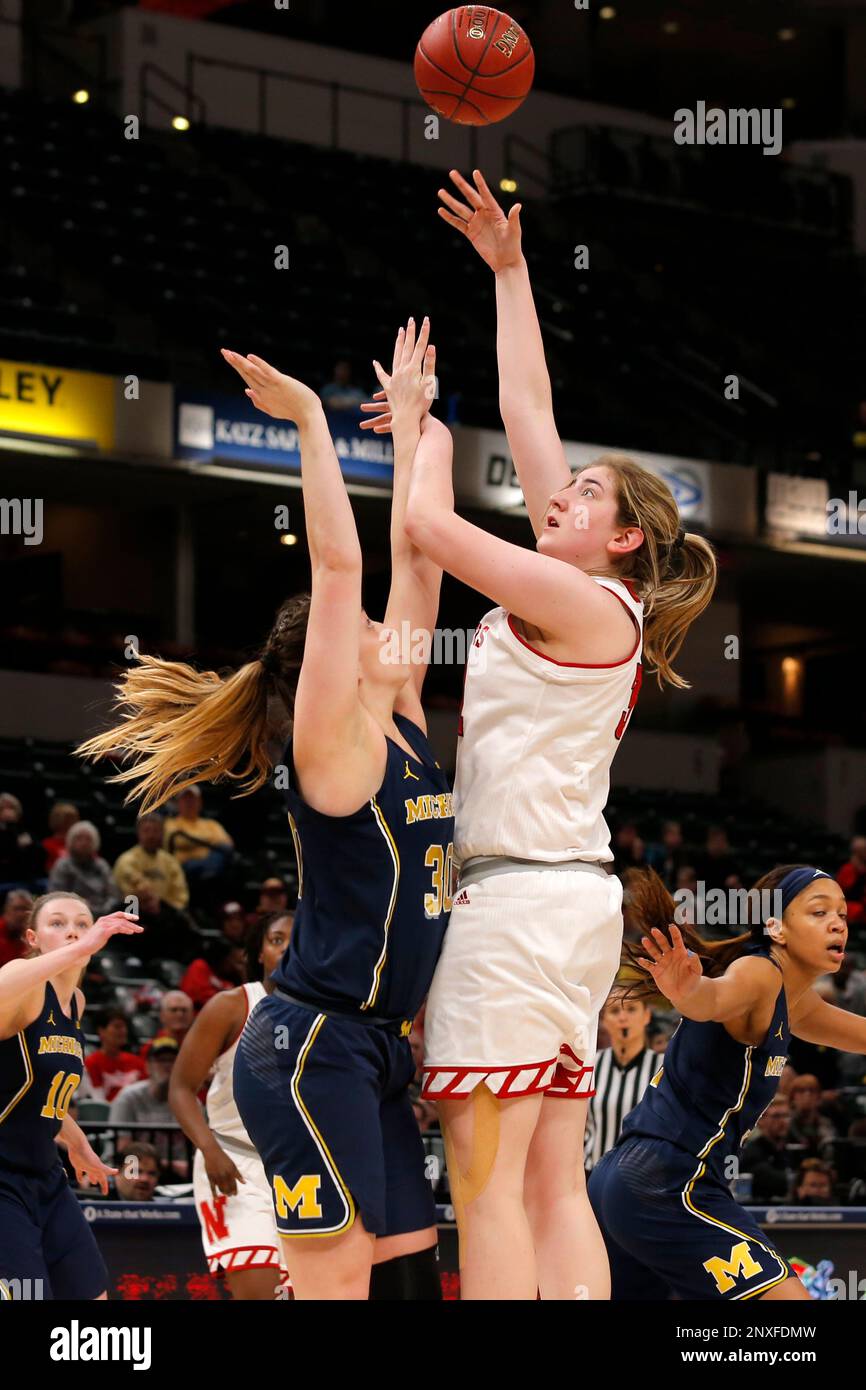 INDIANAPOLIS, IN - MARCH 02: Nebraska Cornhuskers center Kate Cain (31 ...