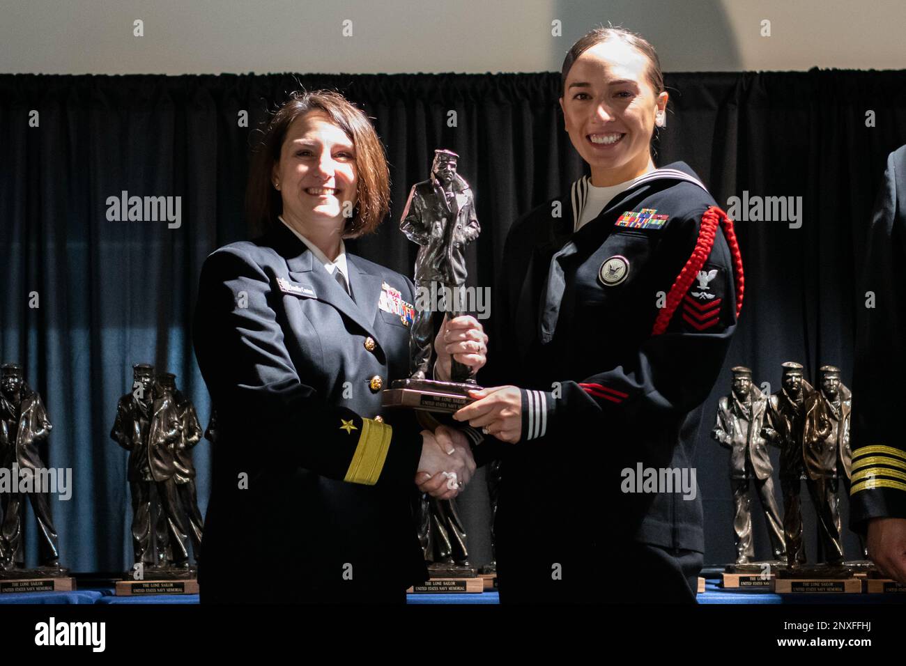 Rear Adm. Jennifer Couture, commander, Naval Service Training Command ...