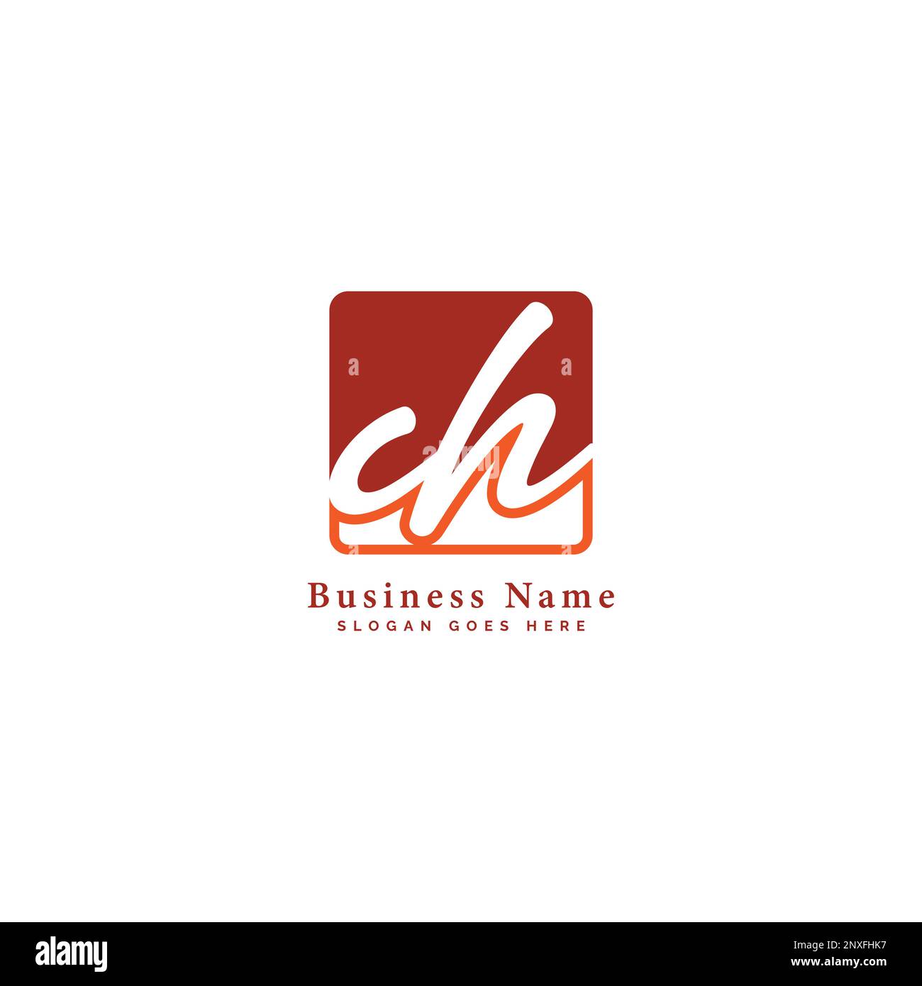 C, H, CH Initial letter handwritten and signature vector image template ...