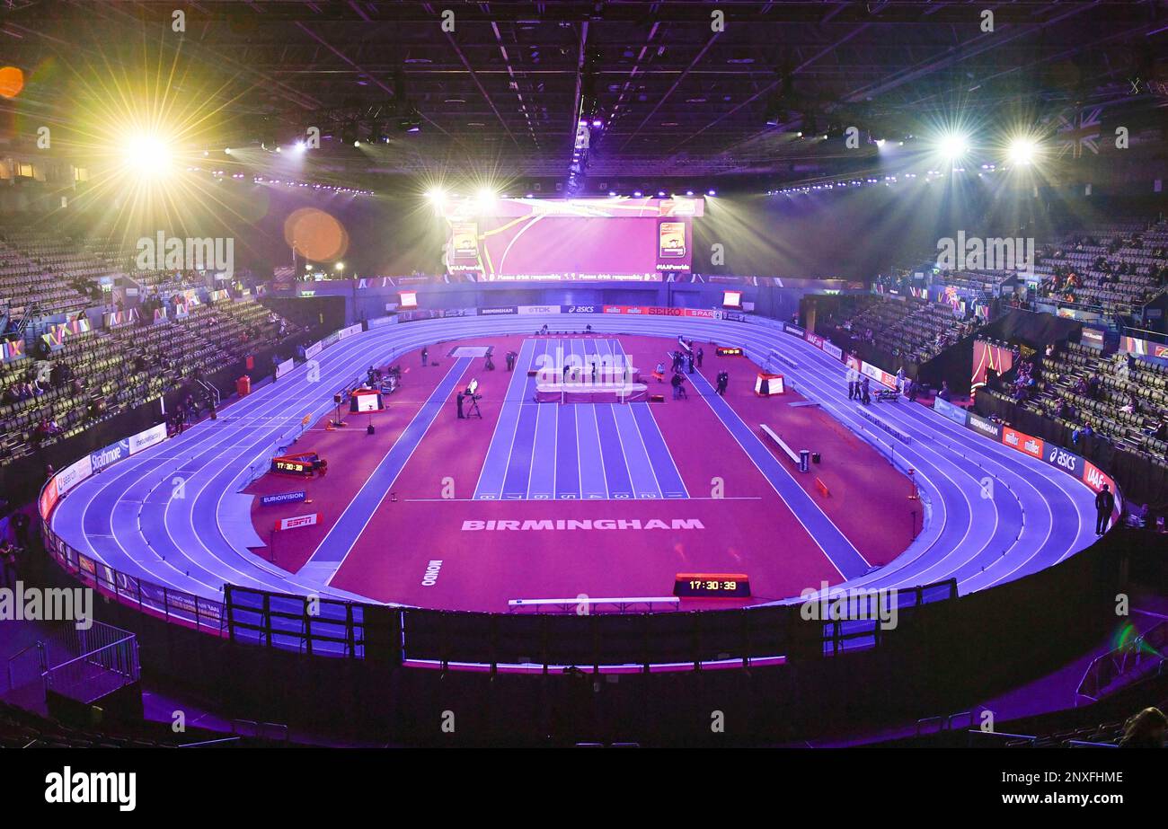 Gneral View of the Birmingham Arena before the start of the event ...
