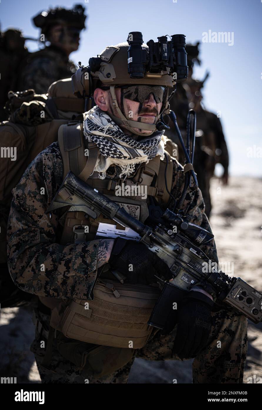 A U.S. Marine with 2d Battalion, 2d Marine Regiment, 2d Marine Division ...