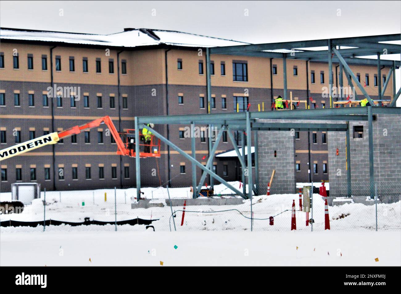 The construction area for a future transient training brigade ...