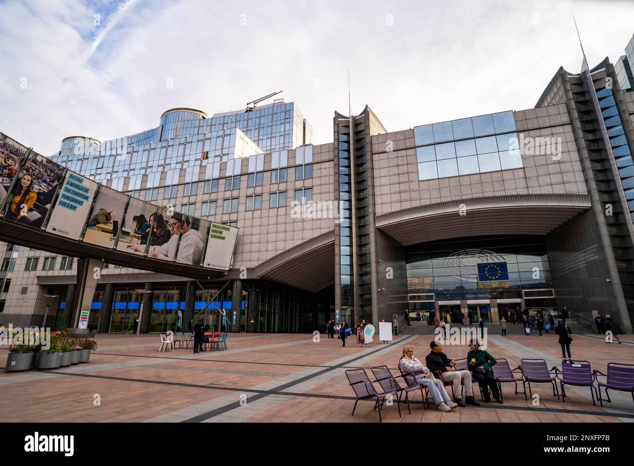 Altiero Spinelli building. European Parliament Building, Brussels ...