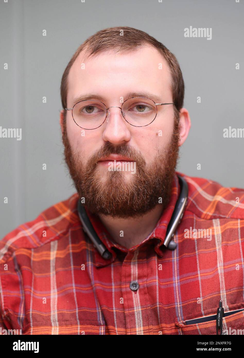 Charles Hoskinson speaks during an interview in Tokyo on Feb. 28, 2018 ...