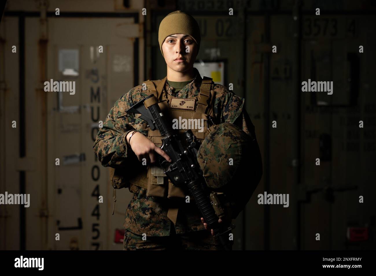 U.S. Marine Corps Lance Cpl. Haideeth Porras, a San Diego native and an ...