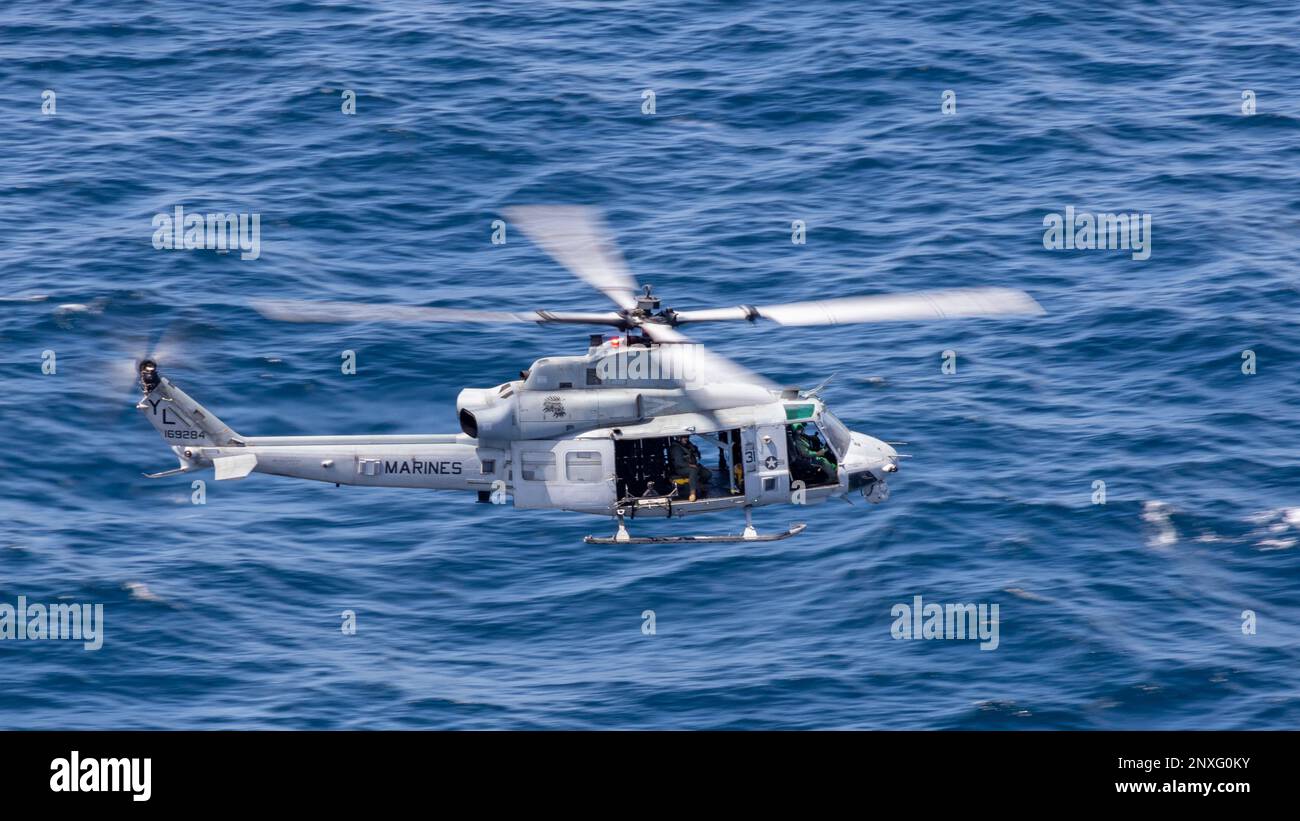 GULF OF MANNAR (Jan. 23, 2023) – A U.S. Marine Corps UH-1Y Venom pilot ...