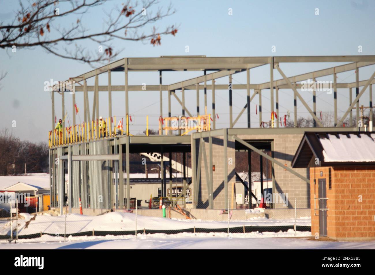 The construction area for a future transient training brigade ...