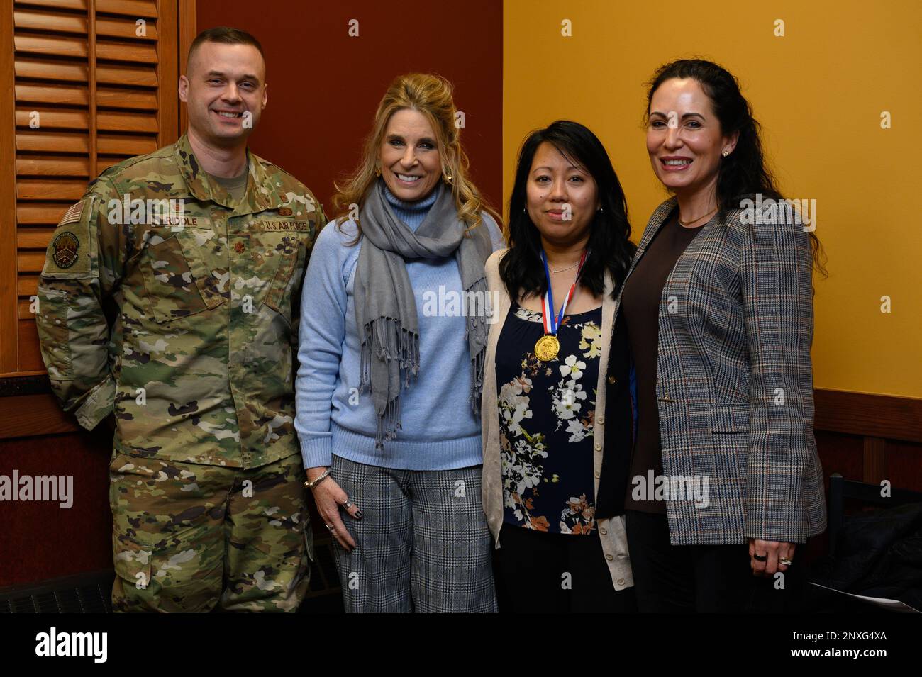 From left, U.S. Air Force Maj. Andrew Riddle, 354th Maintenance ...