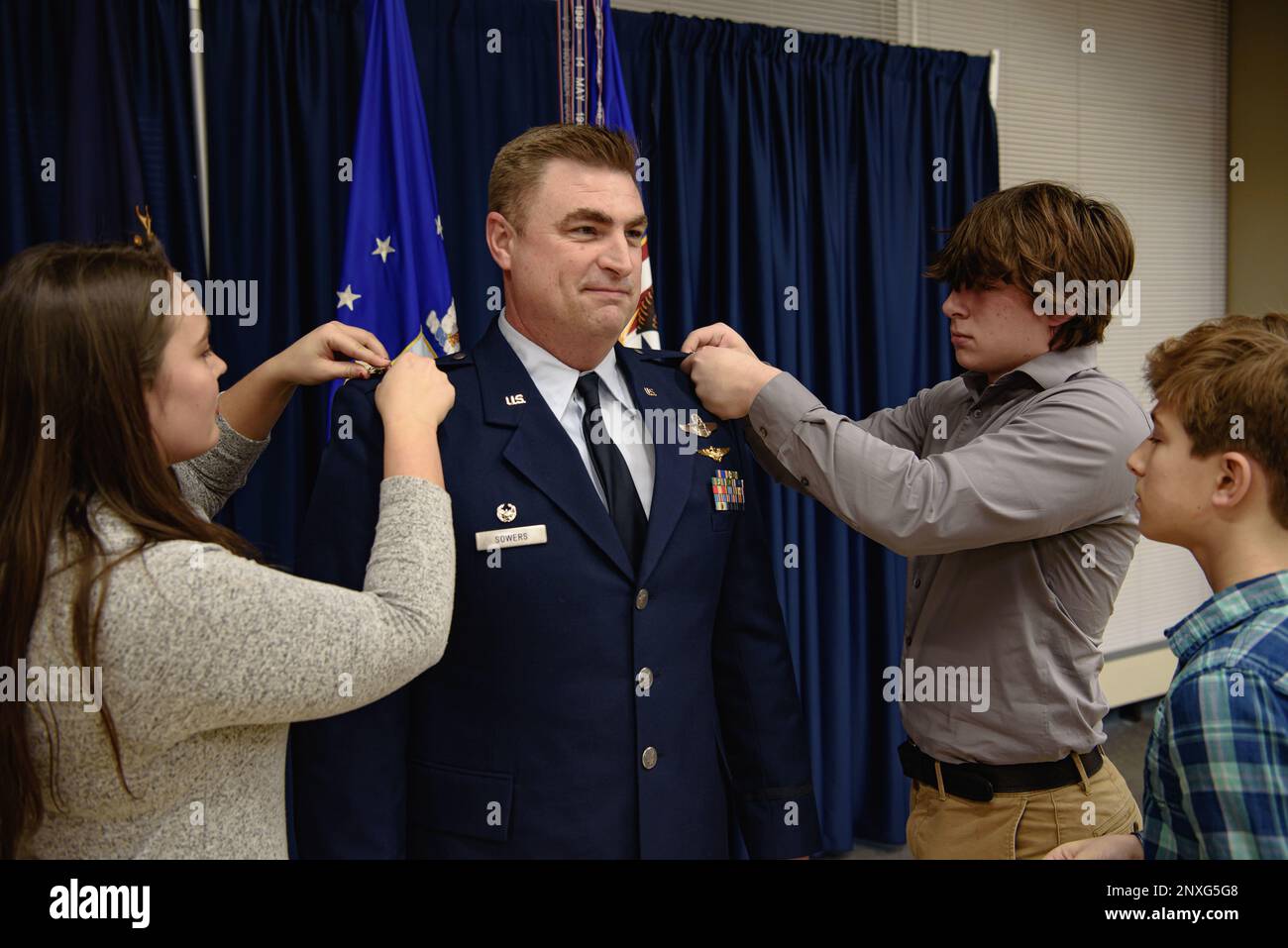U.S. Air Force Lt. Col. David Sowers, 110th Wing Operations Group ...