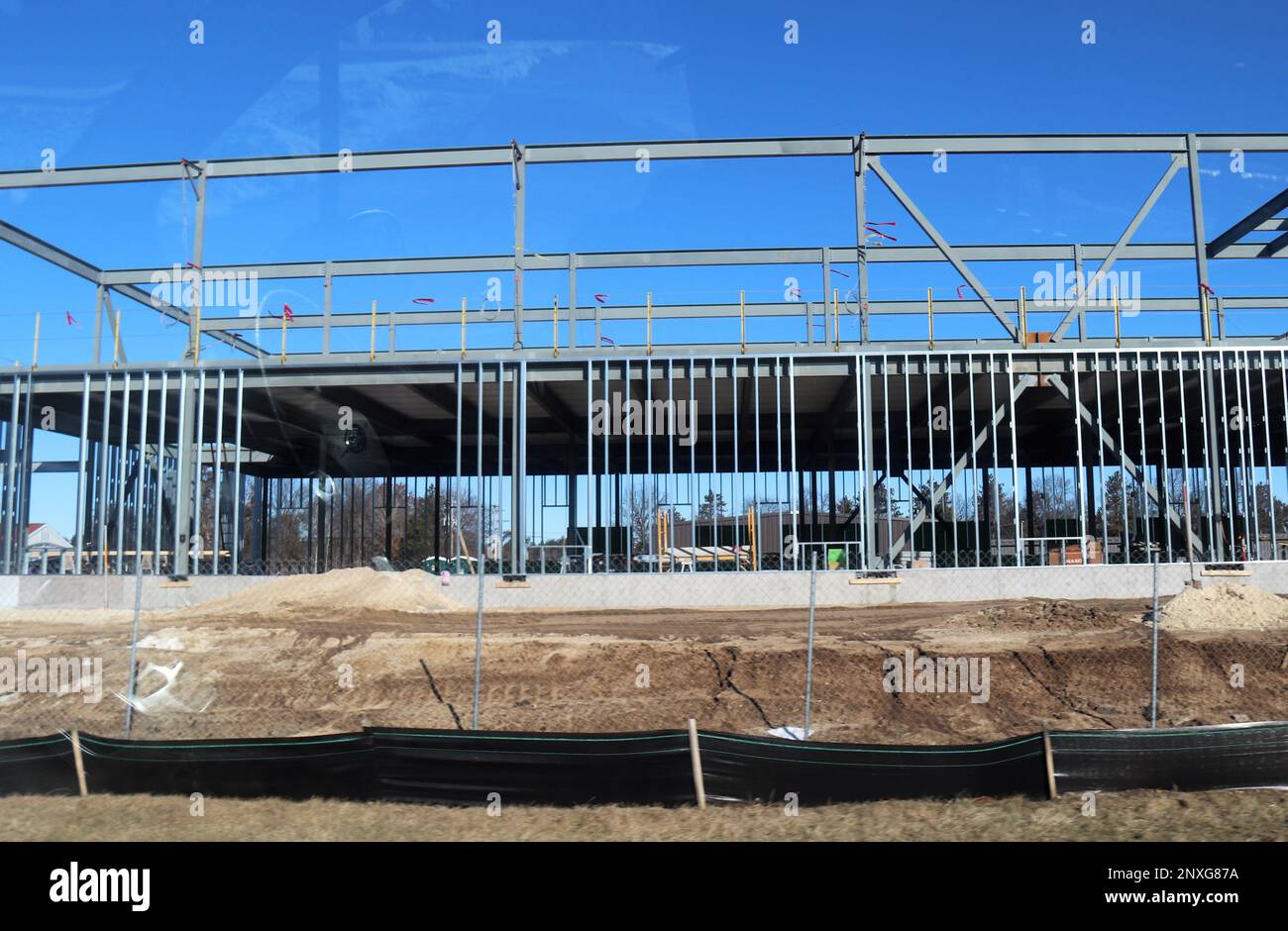 The construction area for a future transient training brigade ...