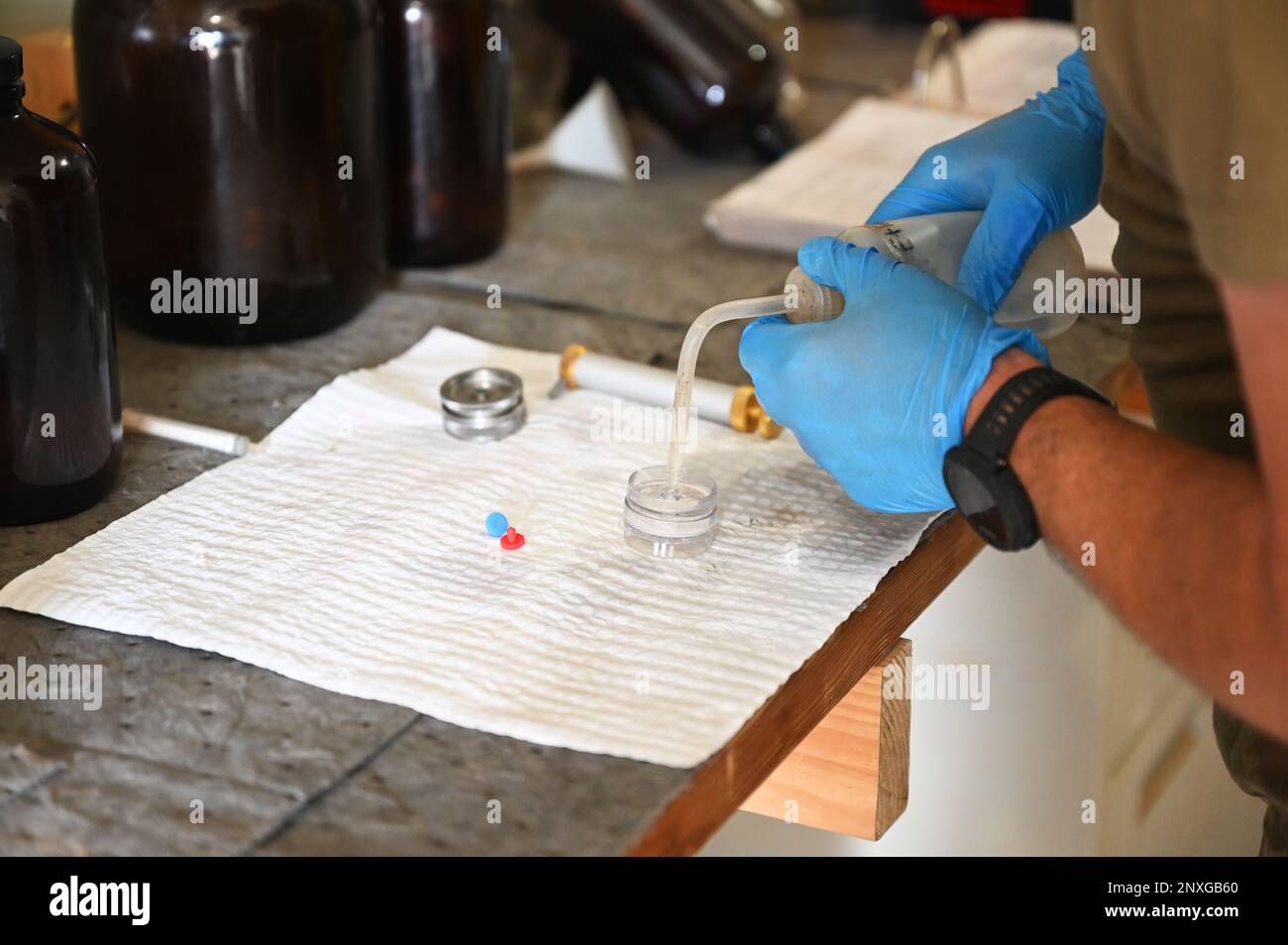 U.S. Air Force Master Sgt. James Rodocker, fuels operations section ...