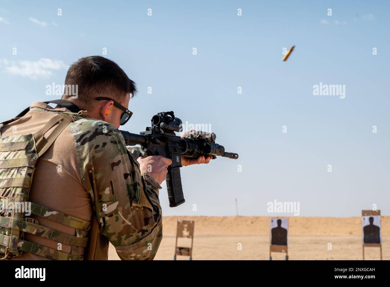 U.S. Air Force Staff Sgt. Caleb Higginbotham, with the 378th ...