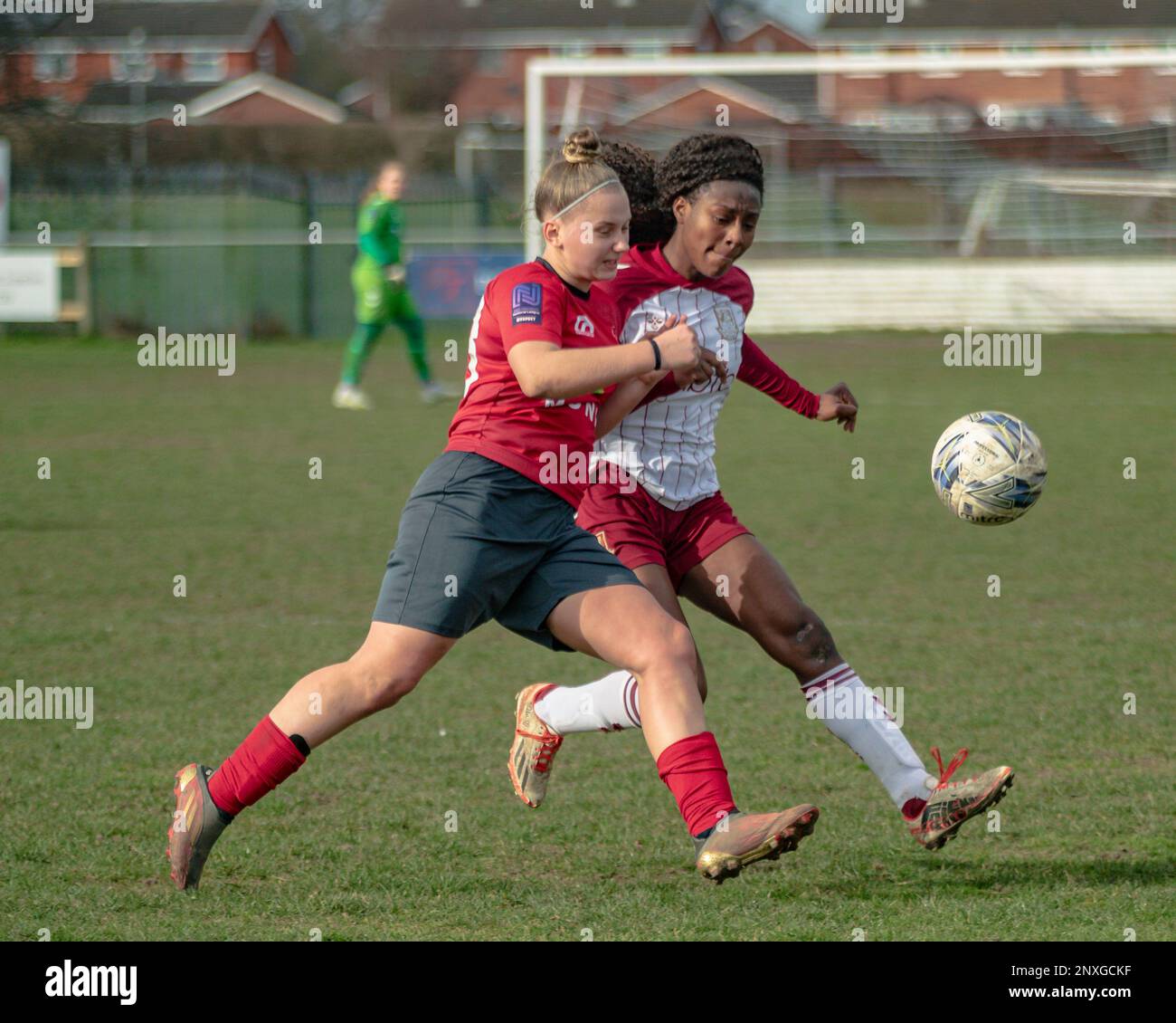 Wem, United Kingdom, 26th. February, 2023:Favour Omenazu of Northampton ...