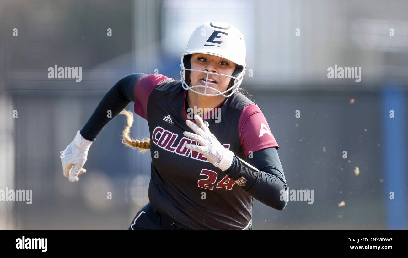 Eastern Kentucky's Vianna Barron (24) runs to score a run during an ...