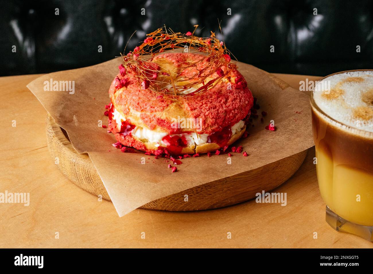 coffee and dessert. coffee shop menu Stock Photo - Alamy