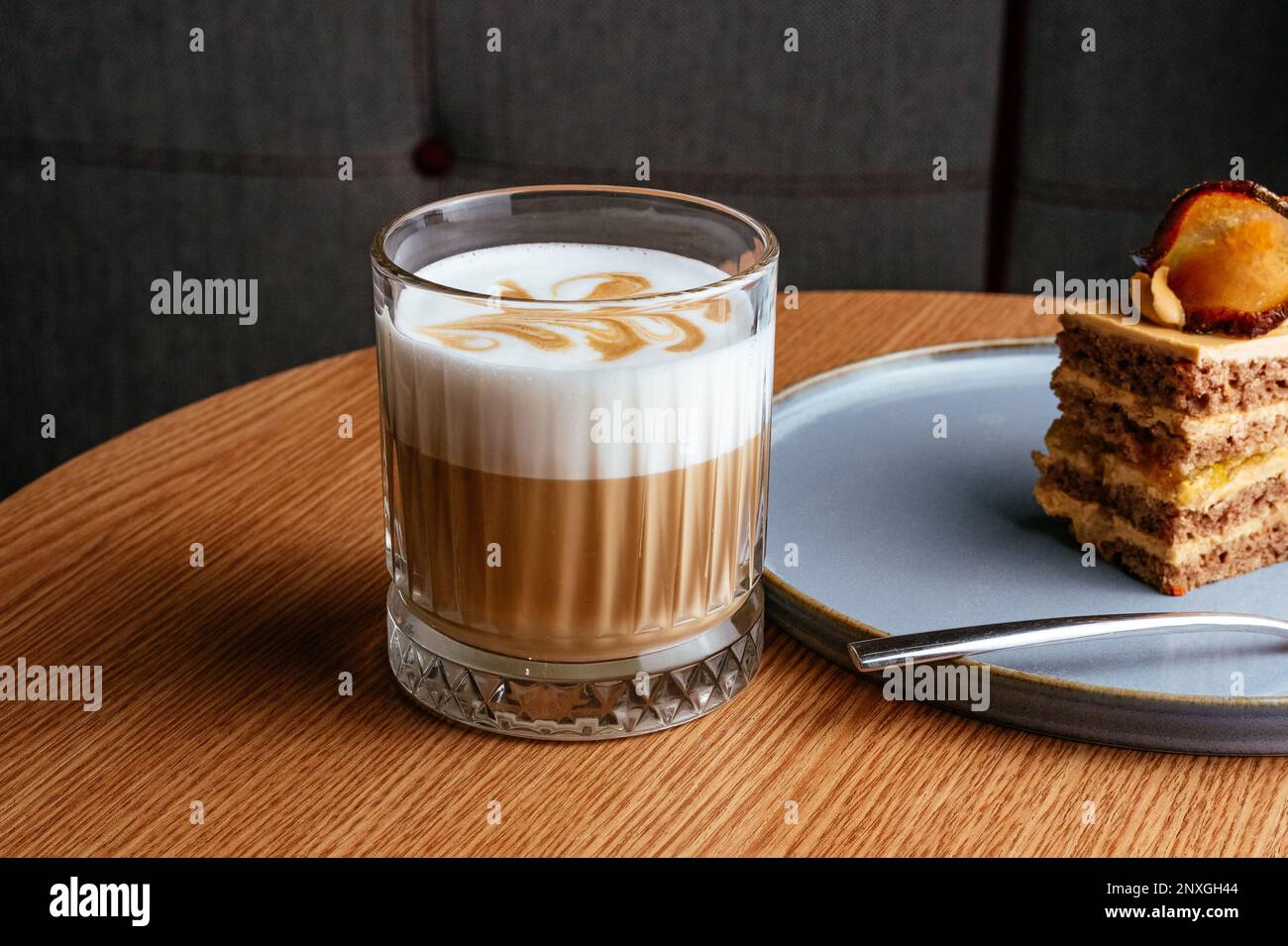 coffee and dessert. coffee shop menu Stock Photo - Alamy