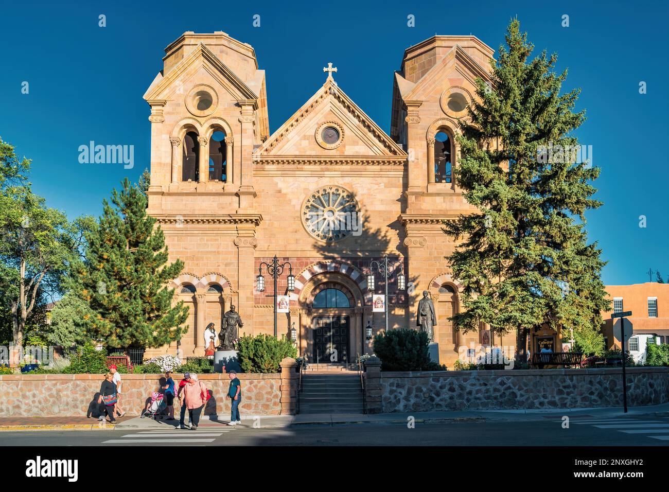St Francis Cathedral in downtown Santa Fe, New Mexico, USA Stock Photo ...