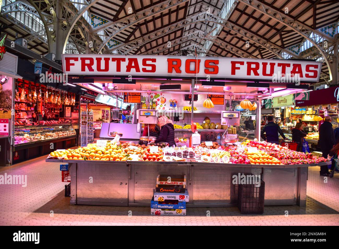 Mercat Central, Valencia, Spain Stock Photo - Alamy
