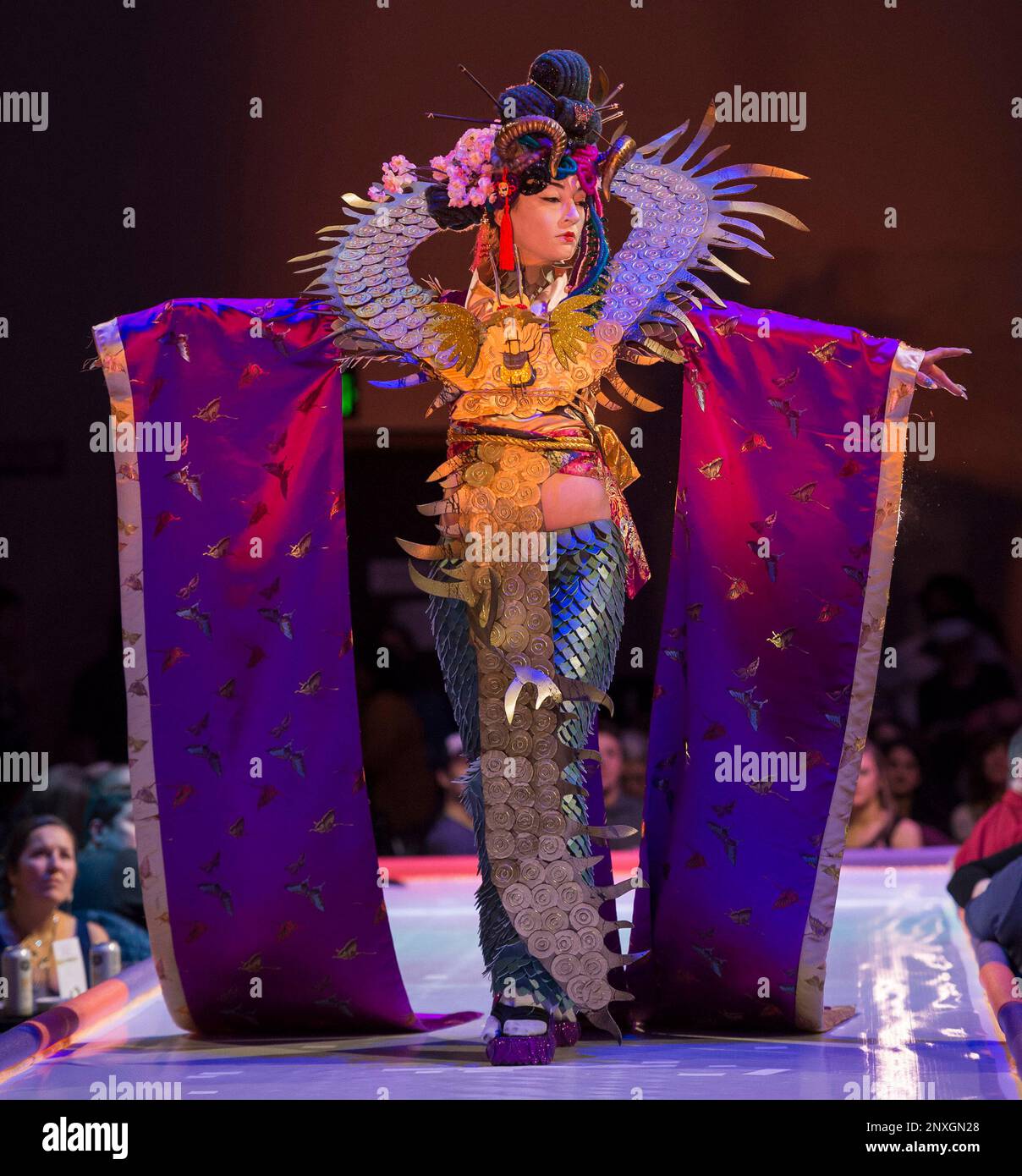 In this Saturday, Feb. 17, 2018, photo, "Doragon" by artist Beth ...