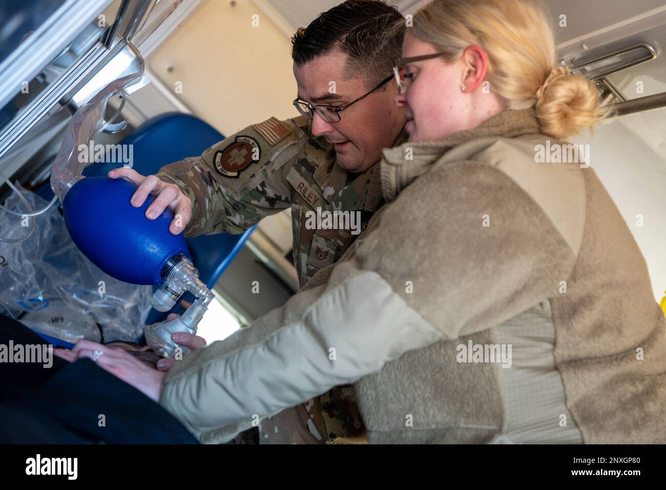 Independent duty medical technicians assigned to the 374th Operational ...
