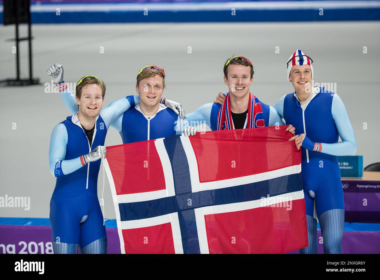 February 21, 2018 - PyeongChang, South Korea - The gold medal winning ...
