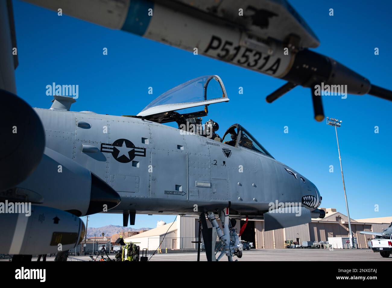 An A-10C Thunderbolt II pilot preparing for a flight during Red Flag ...
