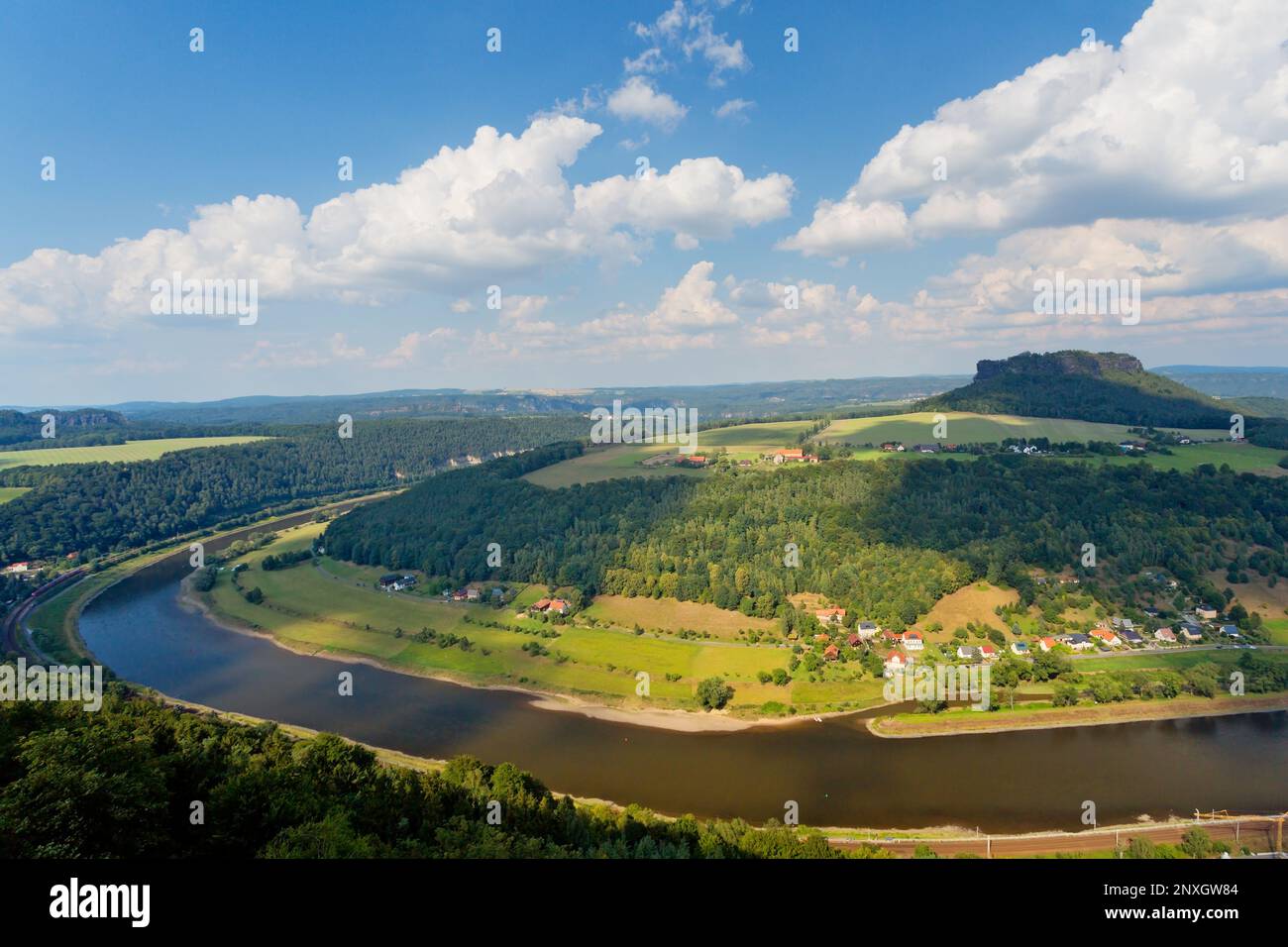 Germany saxony königstein castle hi-res stock photography and images ...