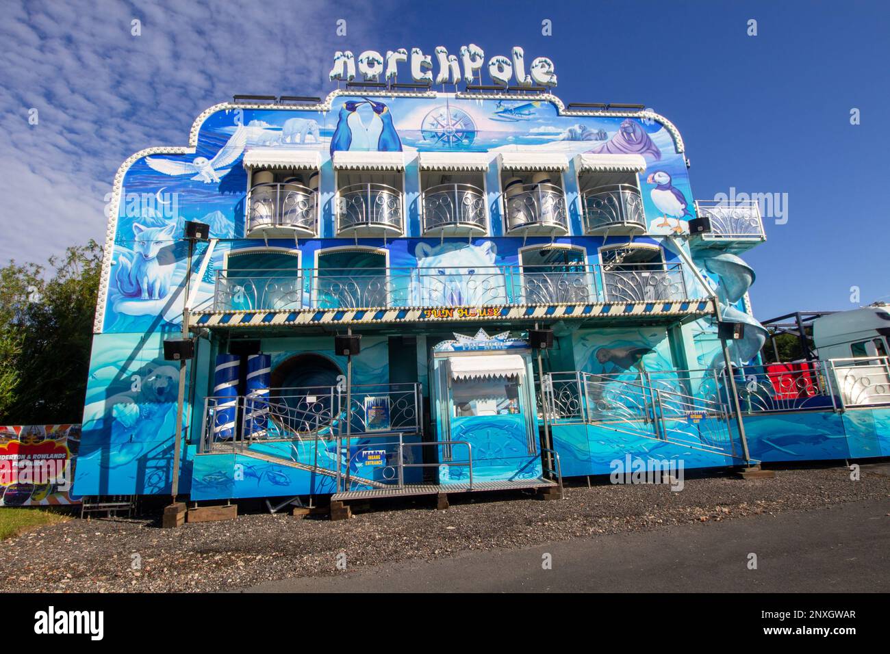 EXETER, DEVON, UK - JULY 1, 2022 fun fair ride Stock Photo - Alamy