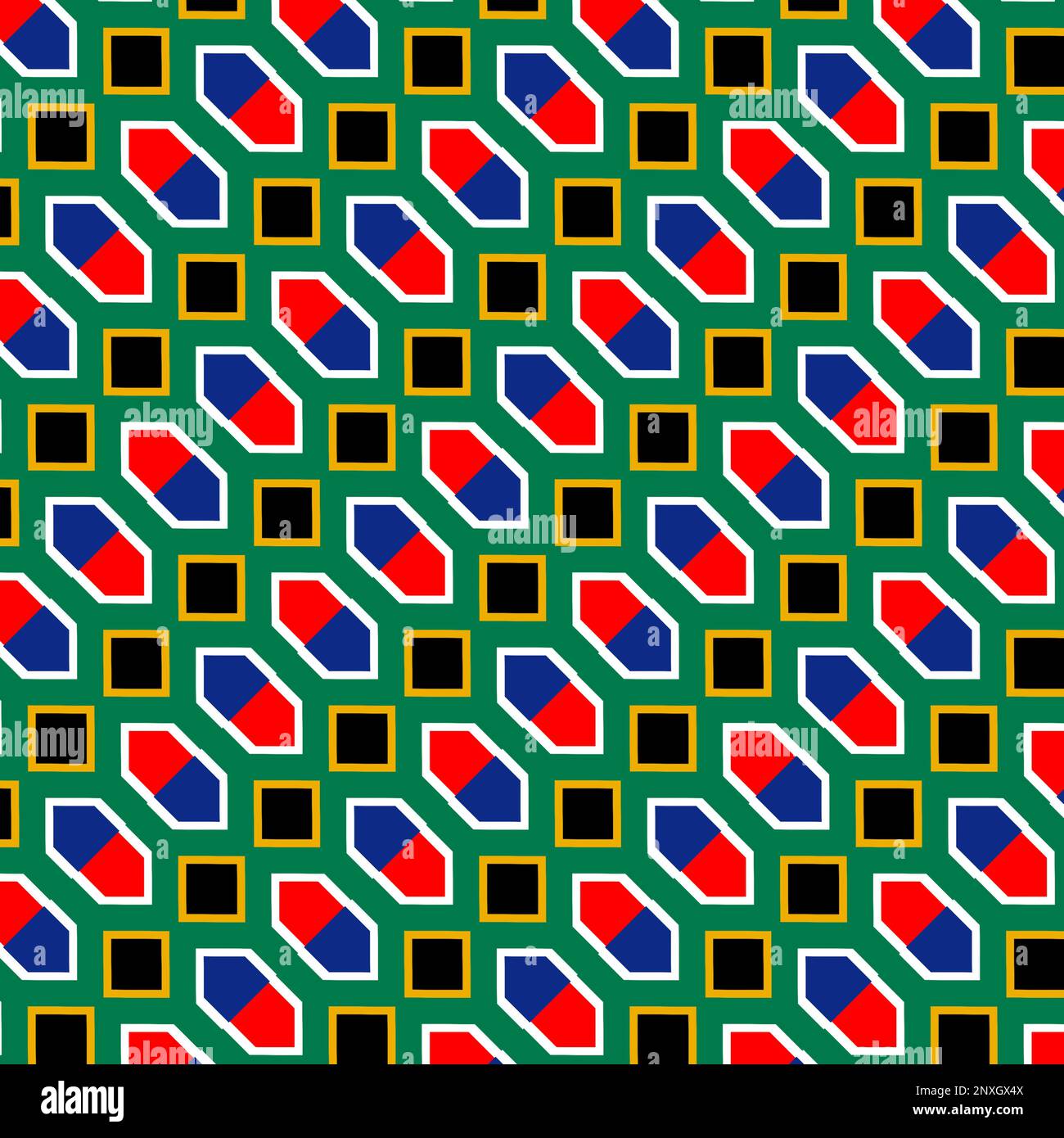 Abstract pattern of the South Africa flag Stock Photo - Alamy