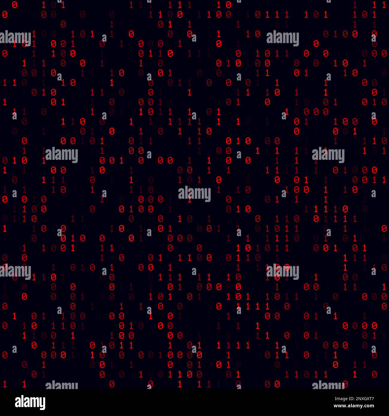Red Binary Background Neon Binary Code Stock Illustrations – 11,197