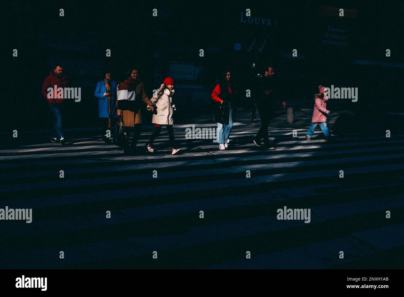Paris, 07.02.23: Light and shadow on the streets Stock Photo - Alamy