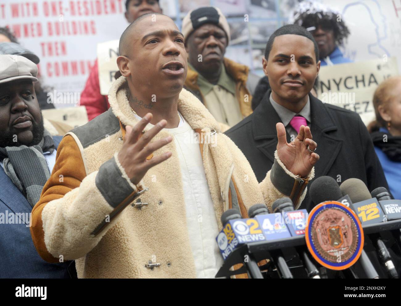 Photo by: Dennis Van Tine/STAR MAX/IPx20182/20/18Ja Rule joins NYCHA ...