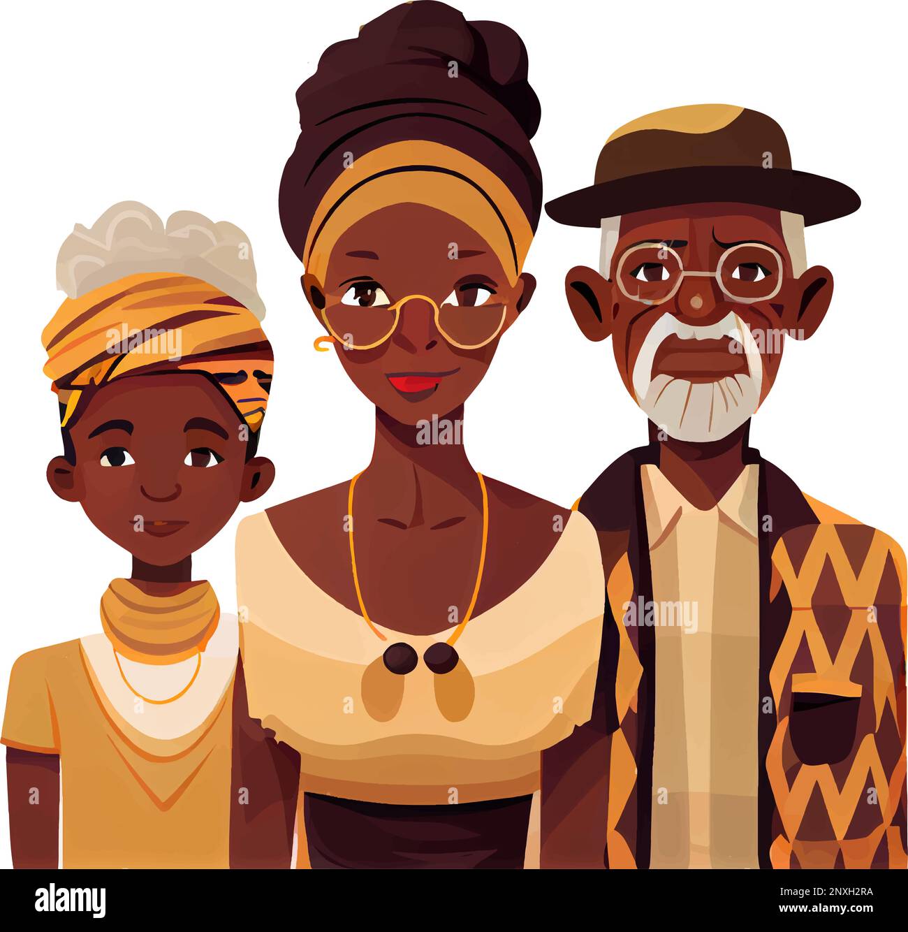 vector illustration of vector illustration of family prounly celebrate ...