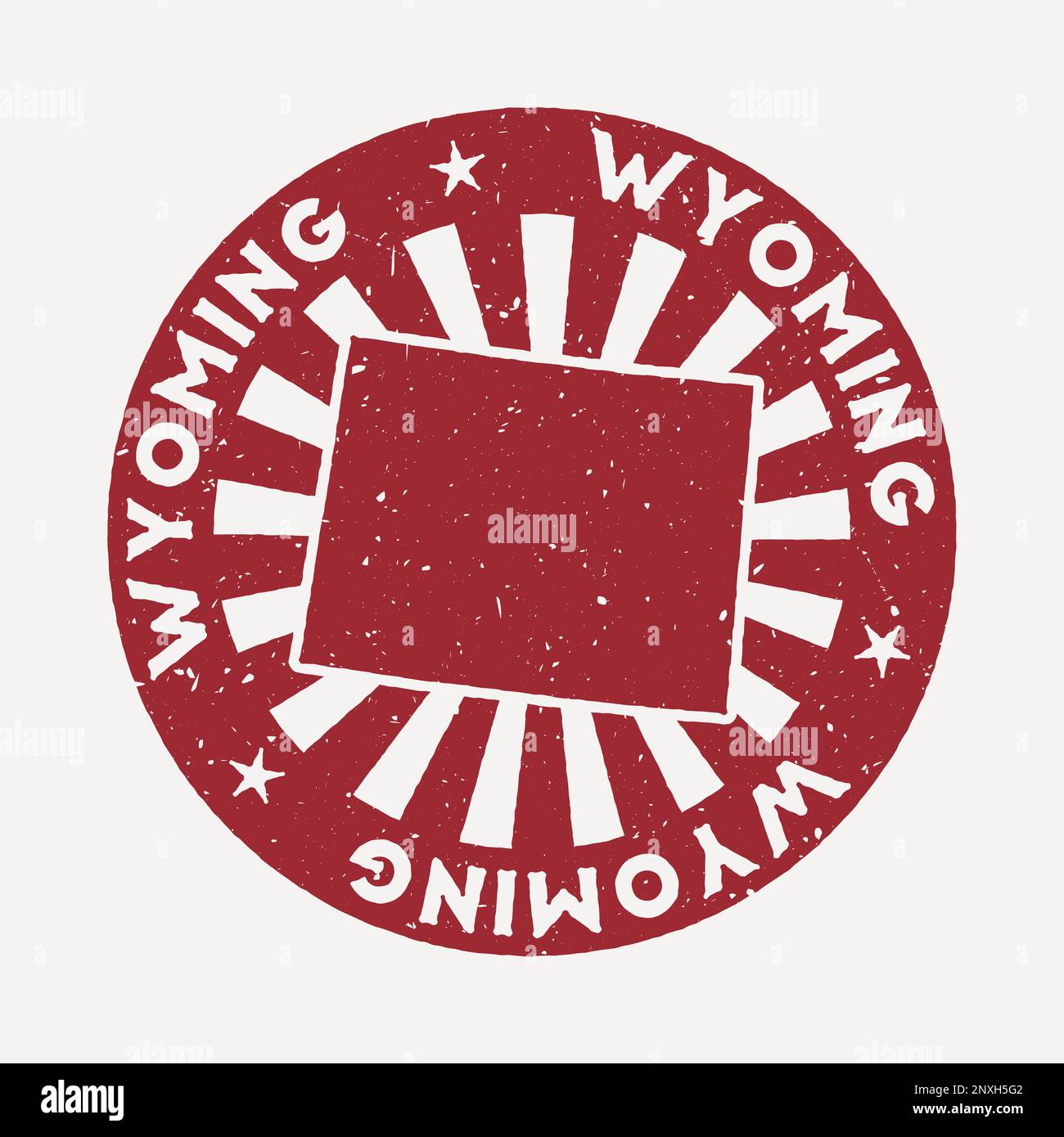 Wyoming stamp. Travel red rubber stamp with the map of US state, vector ...