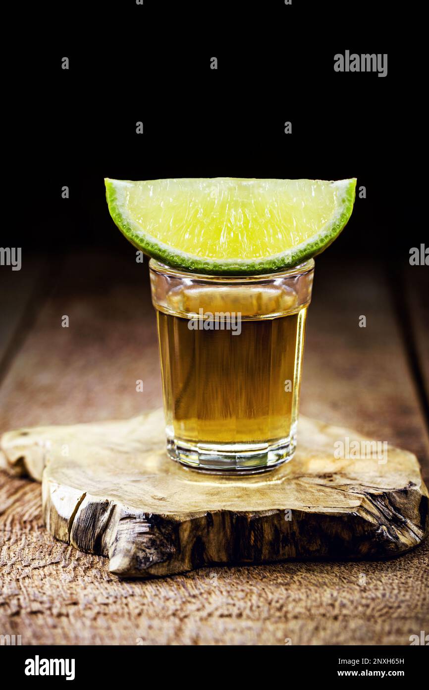 cachaça, brazilian drink with sugar, lemon and ice, typical distilled ...