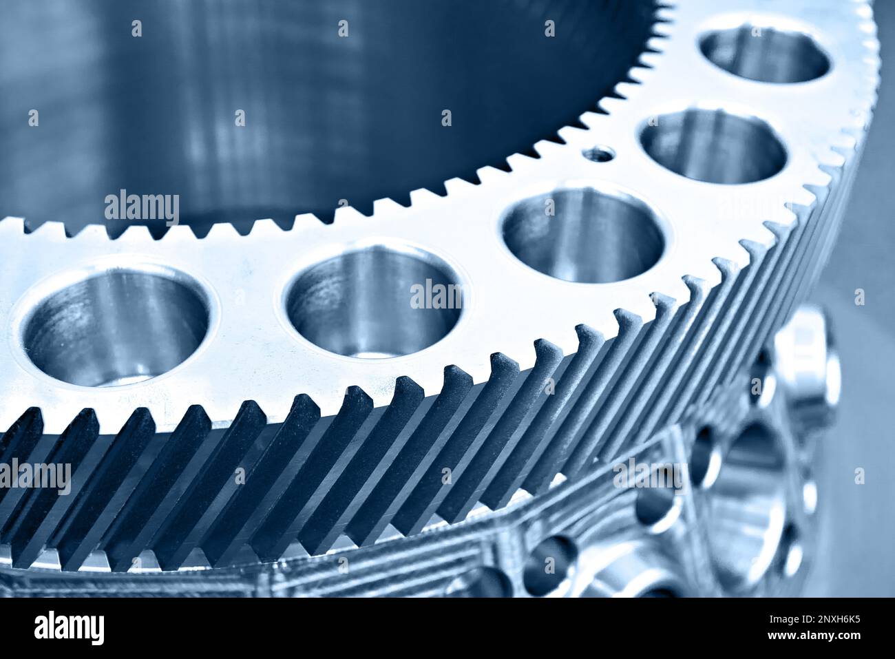 Steel part modern metal working sample Stock Photo - Alamy