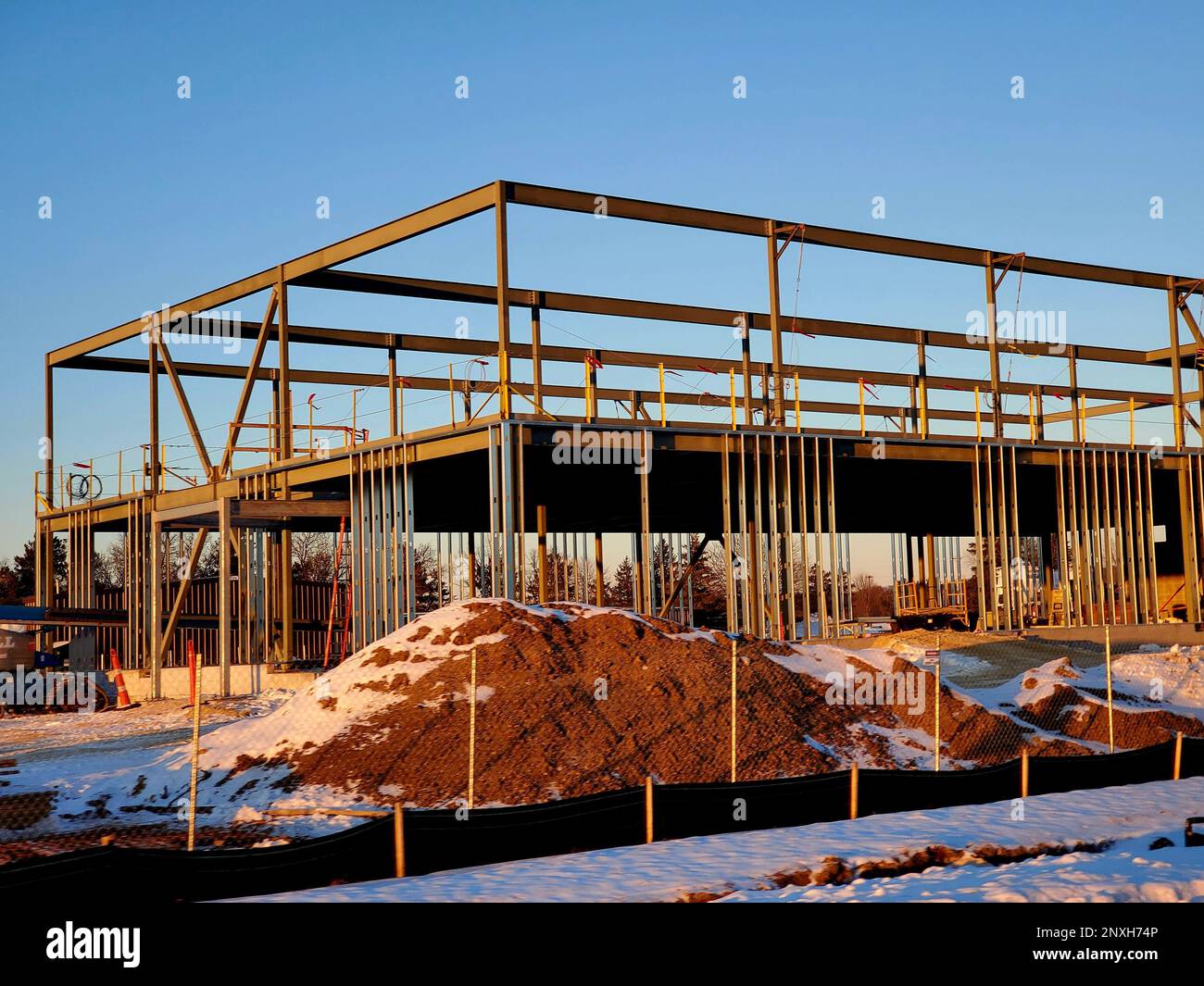 The construction area for a future transient training brigade ...