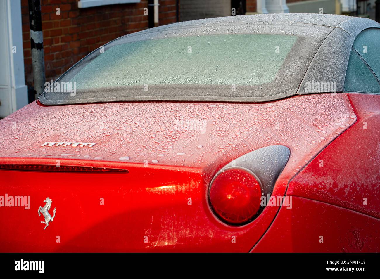 Windsor, Berkshire, UK. 23rd January, 2023. Freezing particles of water ...