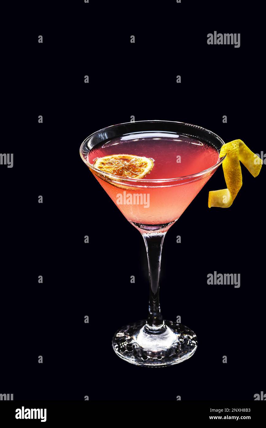 Cosmopolitan Martini, fresh in details with a touch of citrus fruit ...