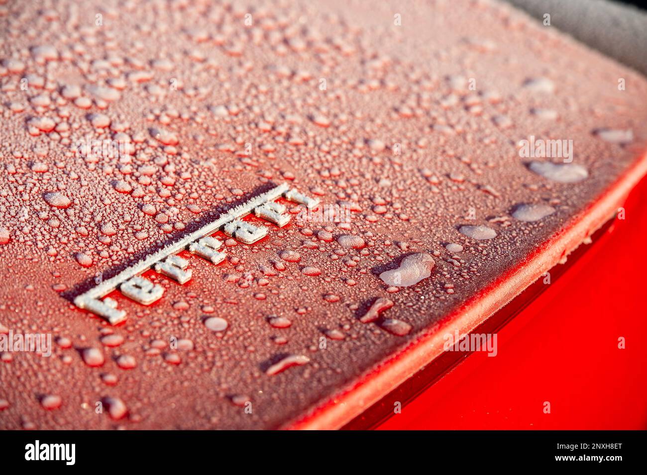 Windsor, Berkshire, UK. 23rd January, 2023. Freezing particles of water ...